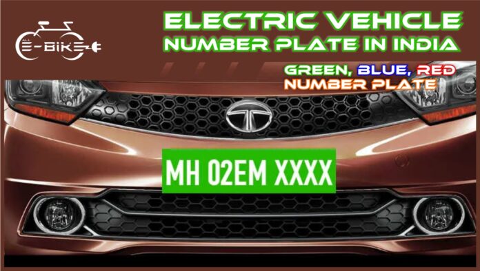 Electric Vehicle Number Plate in India | Green, Blue, Red Number Plate ...